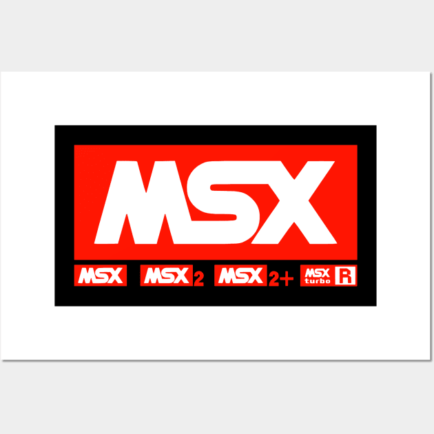 MSX Logo - Vintage Retro Computer - Msx - Posters and Art Prints | TeePublic